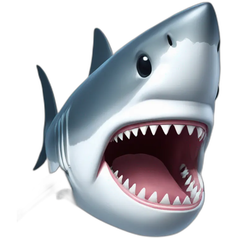 white shark head emoji | AI Emoji Generator