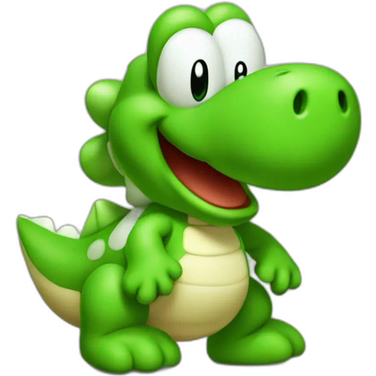 Yoshi de Super Mario Bros emoji | AI Emoji Generator