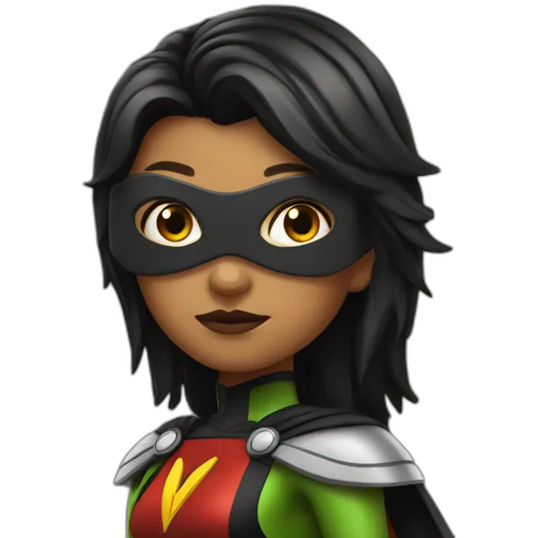 robin superhero girl emoji | AI Emoji Generator