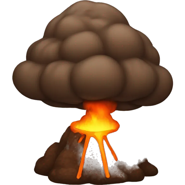 poop volcano emoji | AI Emoji Generator