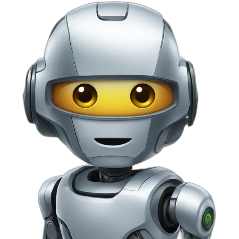 un robot super content emoji | AI Emoji Generator