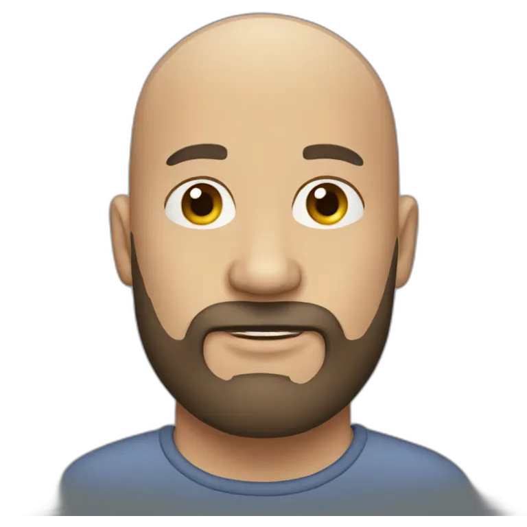 bald man with beard emoji | AI Emoji Generator