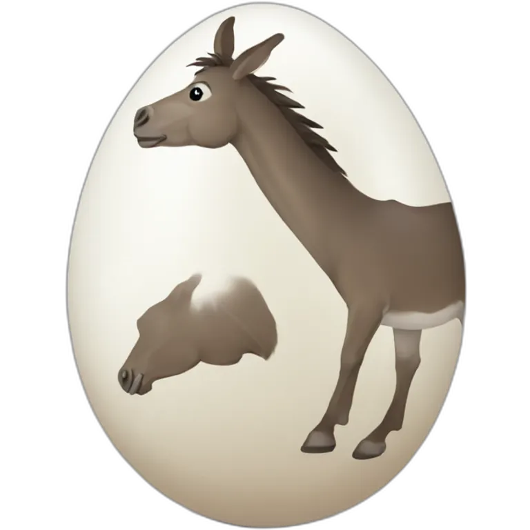 donkey egg emoji | AI Emoji Generator