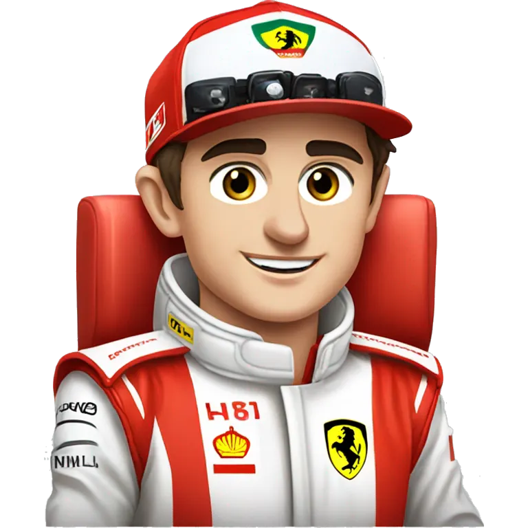 formula 1 ferrari Charles Leclerc emoji | AI Emoji Generator