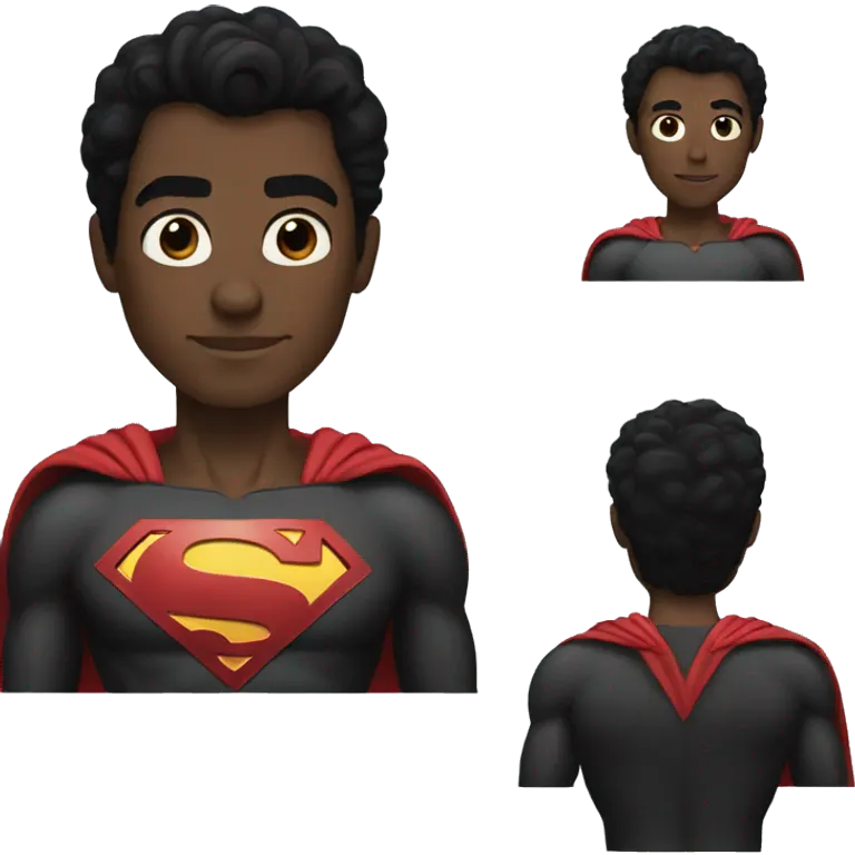 BLACK SUPERMAN emoji | AI Emoji Generator