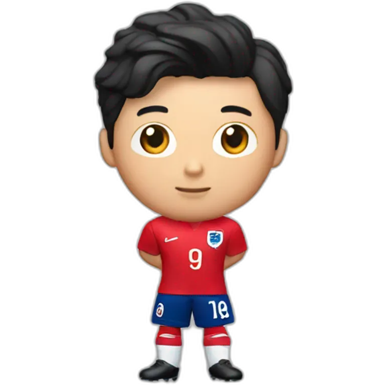 Son heung min red Jersey korea emoji | AI Emoji Generator