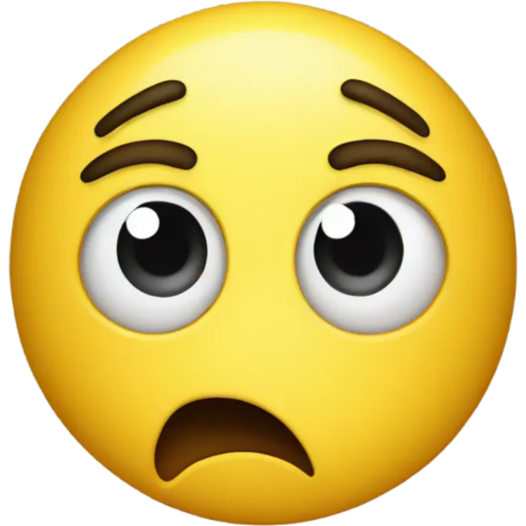 Yellow emoji showing shock emoji | AI Emoji Generator