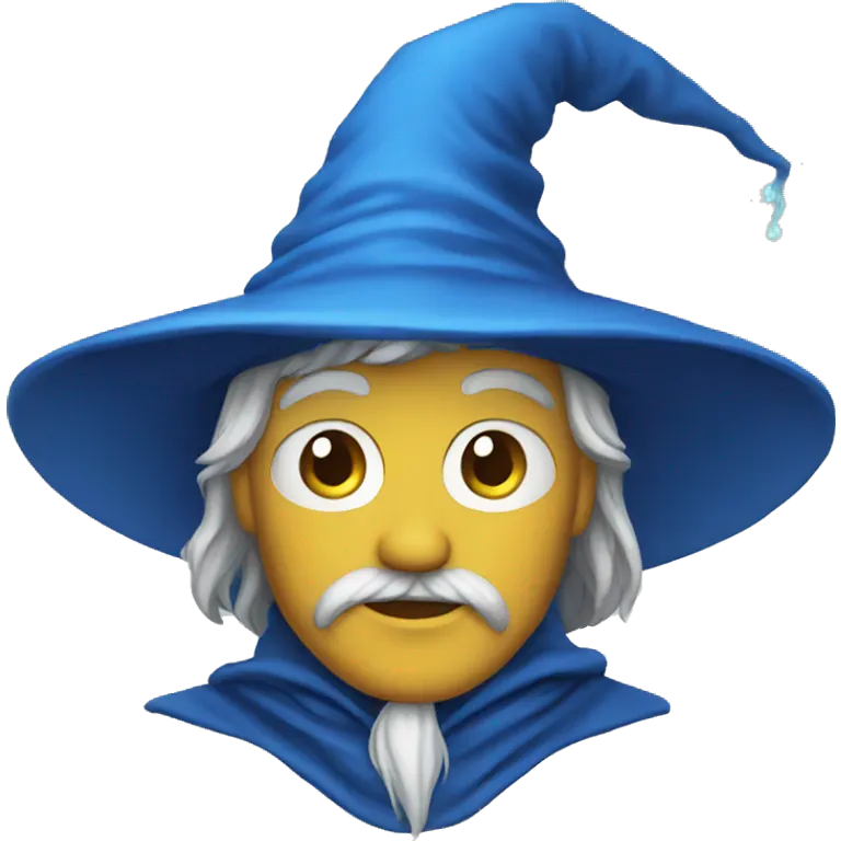 Blue wizard emoji | AI Emoji Generator