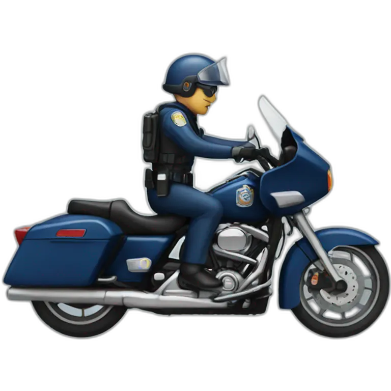 motorcycle police emoji | AI Emoji Generator