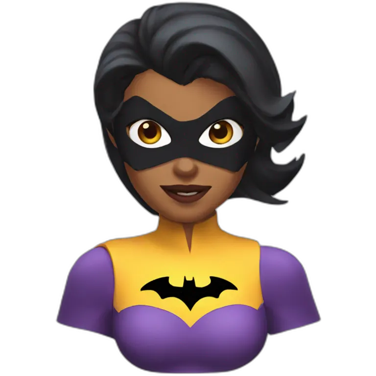 batgirl from the animated series emoji | AI Emoji Generator