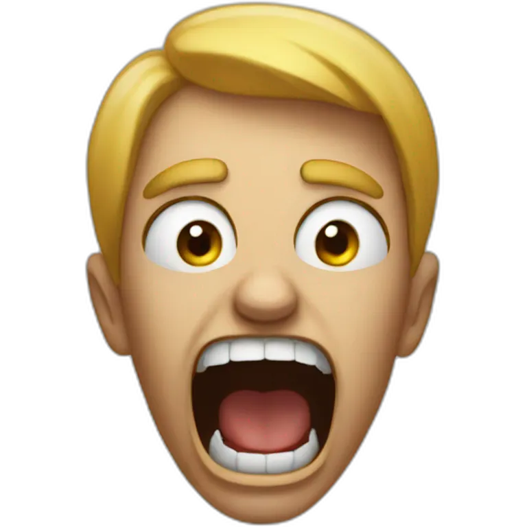 Screaming in fear emoji | AI Emoji Generator