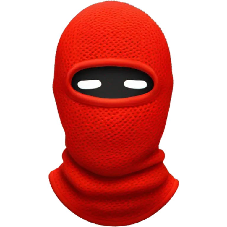 Red balaclava emoji | AI Emoji Generator