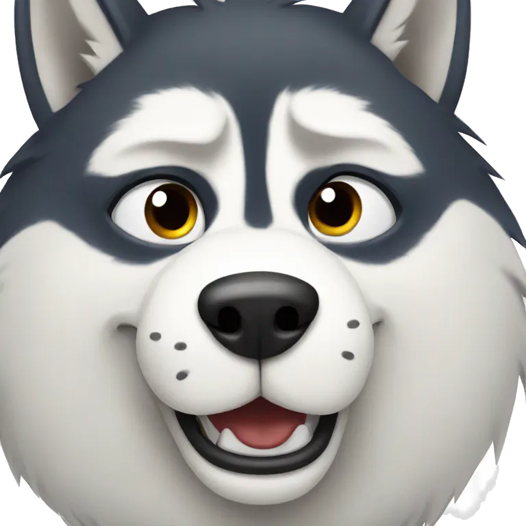 angry husky emoji | AI Emoji Generator