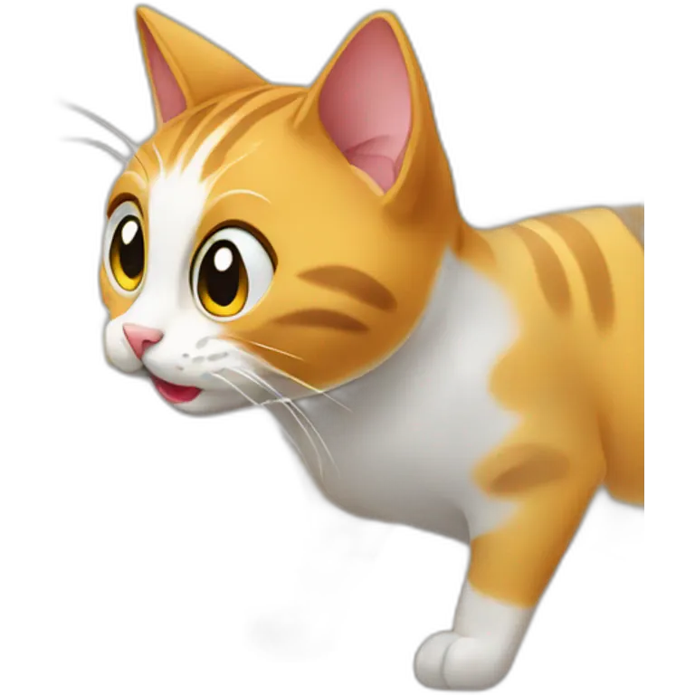 Cat sniffing flour emoji | AI Emoji Generator