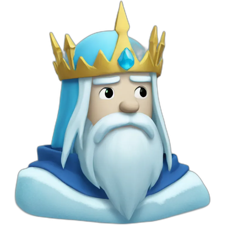 The ice king from Adventure time emoji | AI Emoji Generator
