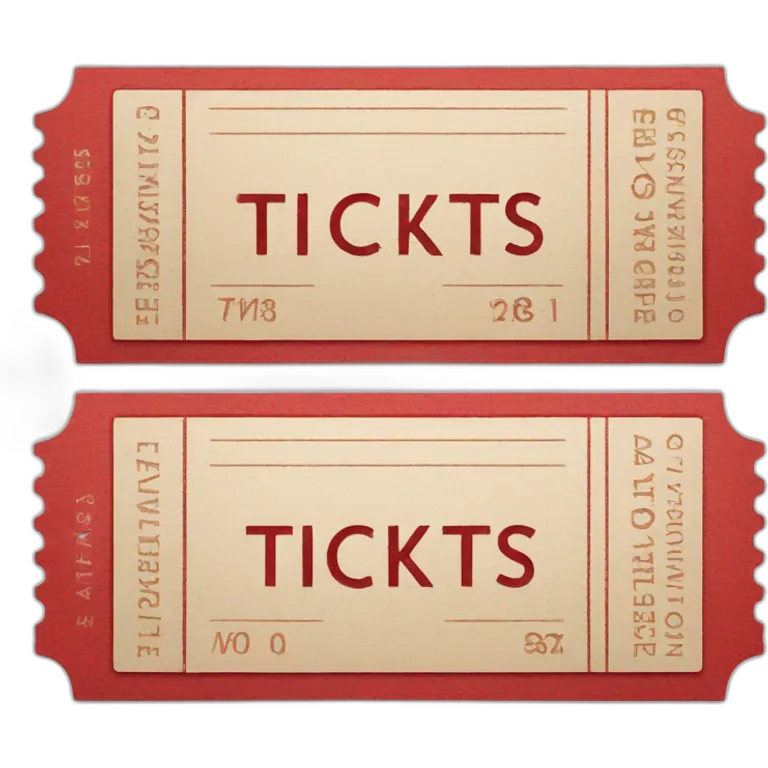 red tickets emoji | AI Emoji Generator