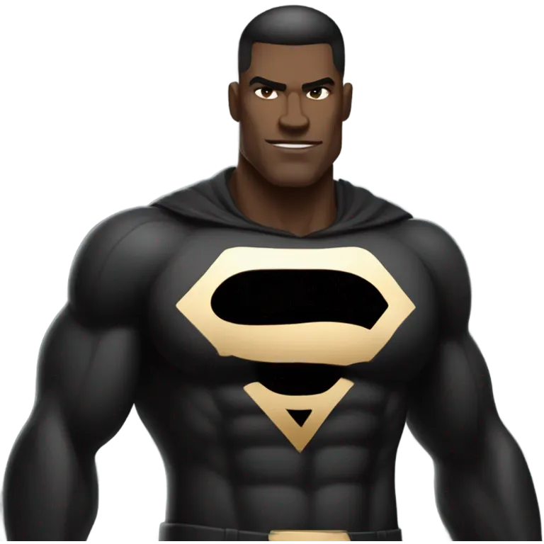 Black superman emoji | AI Emoji Generator