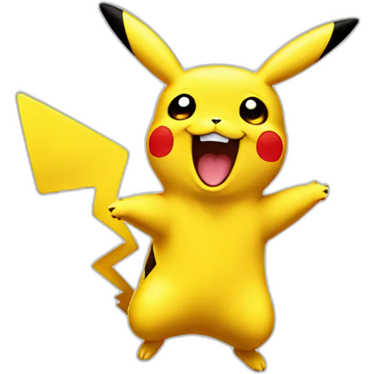 Pikachu laughing emoji | AI Emoji Generator