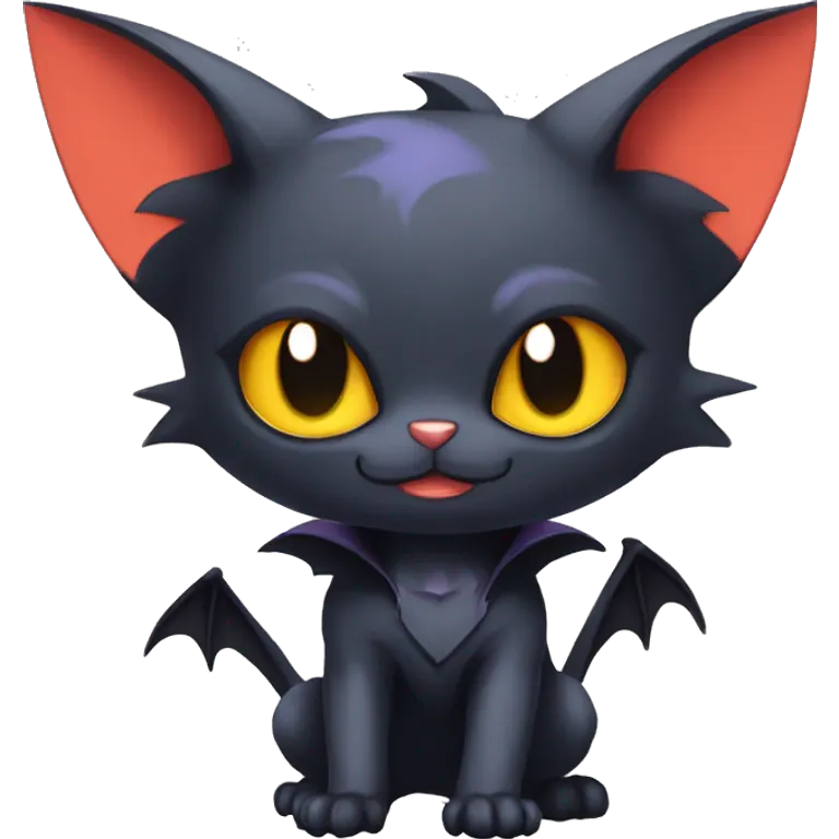 Cool Cute Edgy Chibi Bat-Cat-Noibat-Litten-Pokémon-Fakémon-hybrid emoji ...