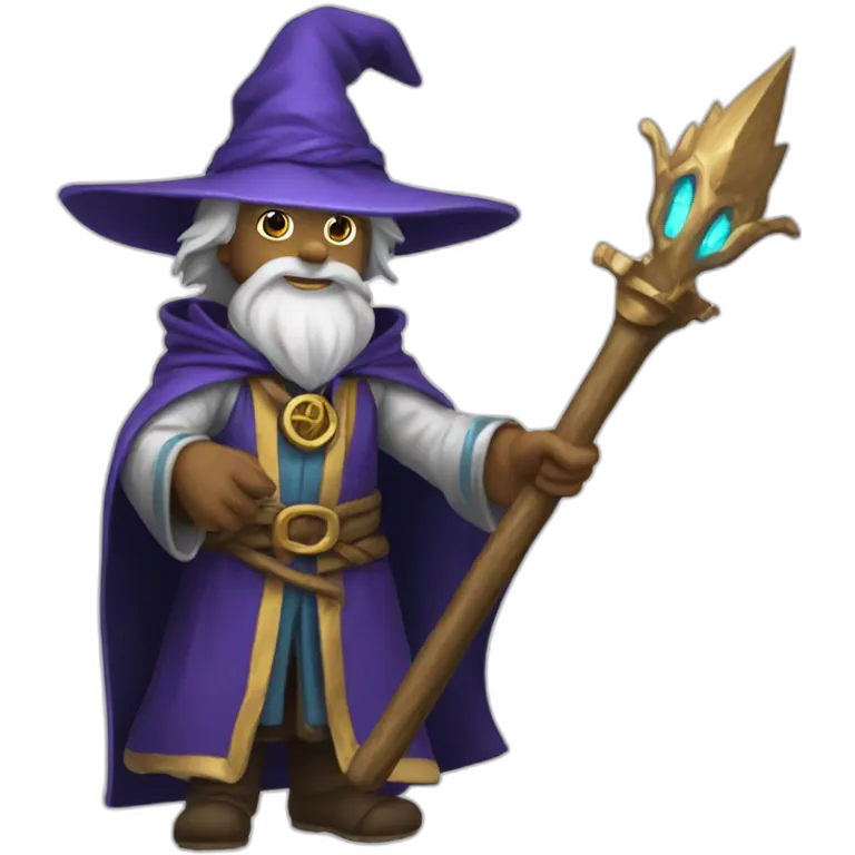 mage avec un bâton magique emoji | AI Emoji Generator