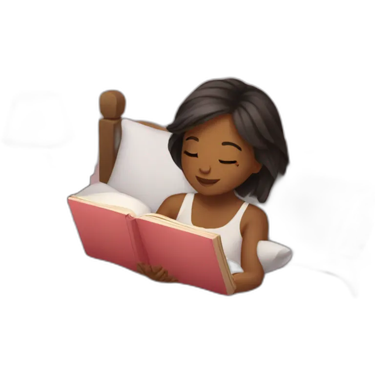 Fille au lit emoji | AI Emoji Generator