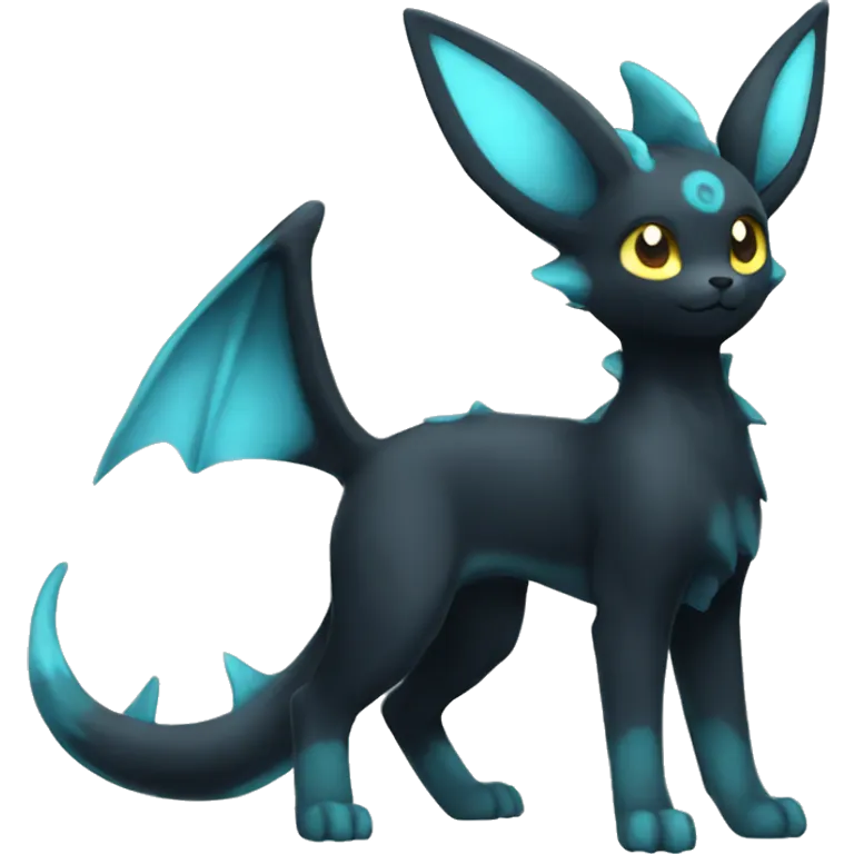 Umbreon-Vaporeon full body emoji | AI Emoji Generator