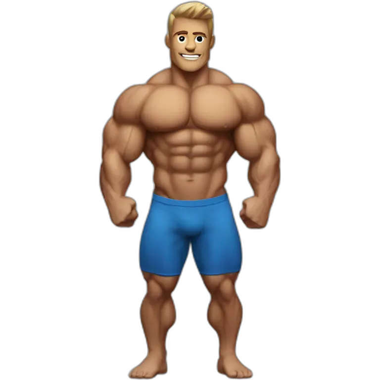 bodybuilder-flex emoji | AI Emoji Generator