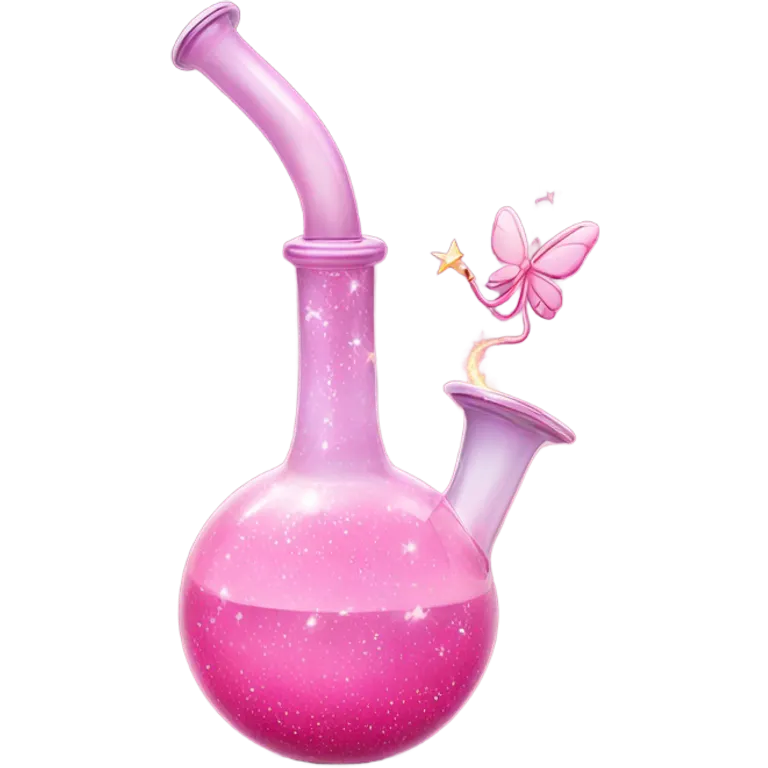 Pink fairy themed bong emoji | AI Emoji Generator