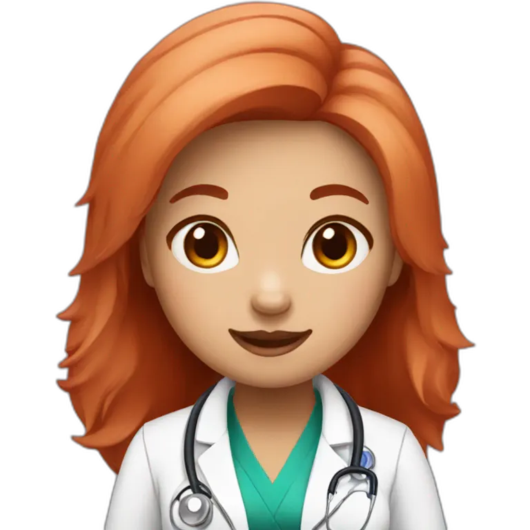 Female Doctor red panda emoji | AI Emoji Generator