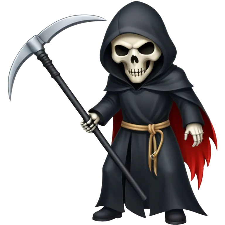 Reaper with a scythe beh emoji | AI Emoji Generator