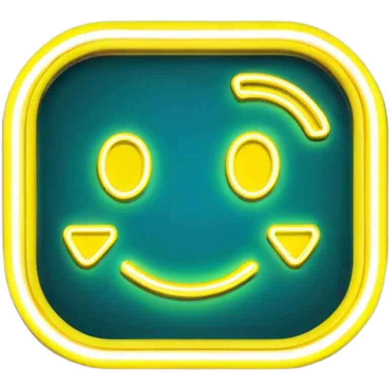 neon outline signboard emoji | AI Emoji Generator
