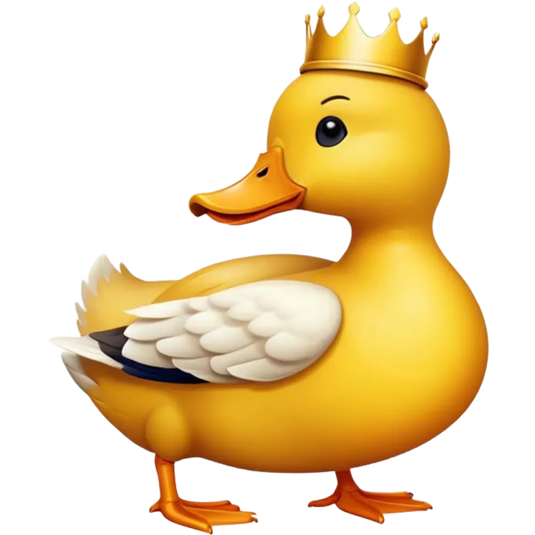Crea un emoji de un pato con corona emoji | AI Emoji Generator