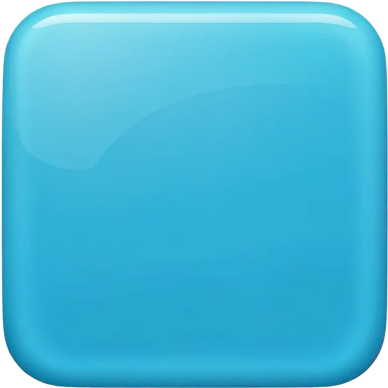 blue square with rounded corners emoji | AI Emoji Generator