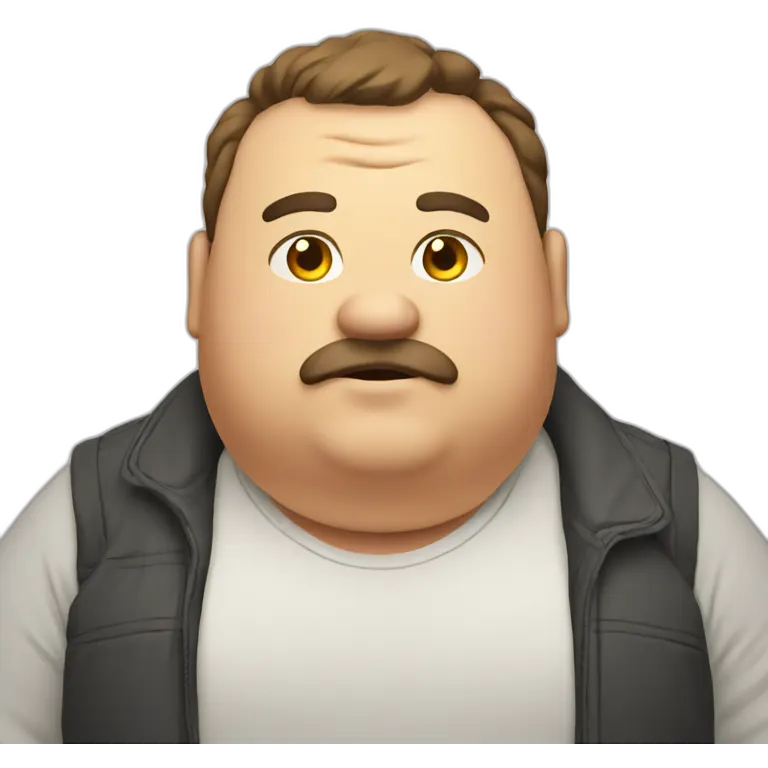 fat man emoji | AI Emoji Generator