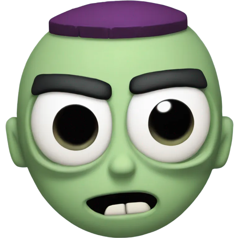 Zim from the cartoon “Invader Zim” emoji | AI Emoji Generator