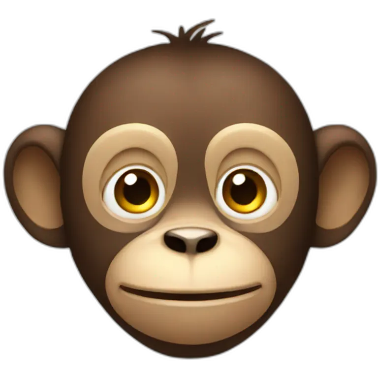 Autistic monkey emoji | AI Emoji Generator