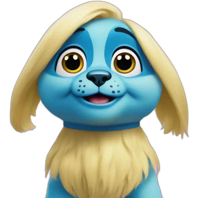 bibble blue creature from barbie movie emoji | AI Emoji Generator