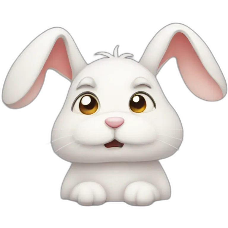 Sad rabbit emoji | AI Emoji Generator