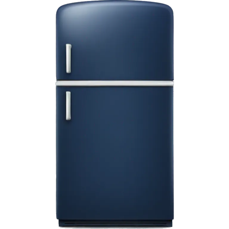 Realistic navy blue fridge isolated. emoji | AI Emoji Generator