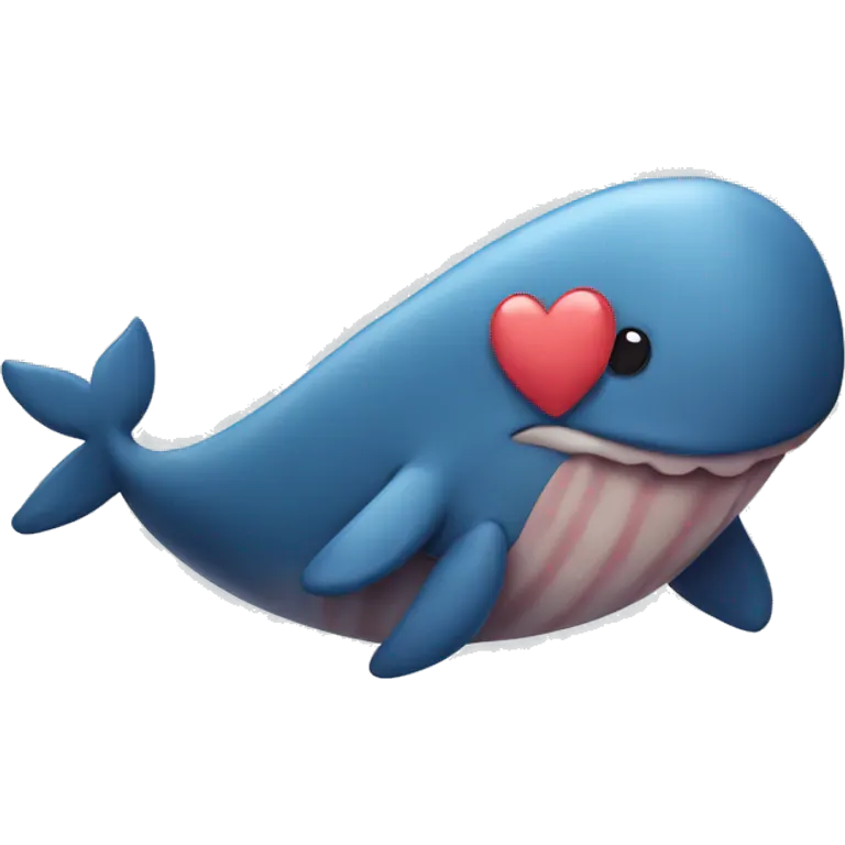 blue whale emoji hold heart 🐳 emoji | AI Emoji Generator