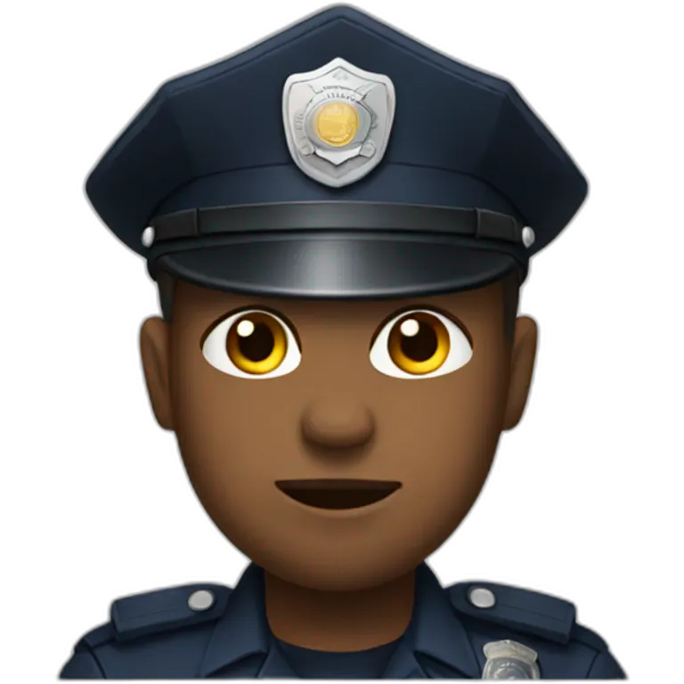 Police officer dirty hands emoji | AI Emoji Generator