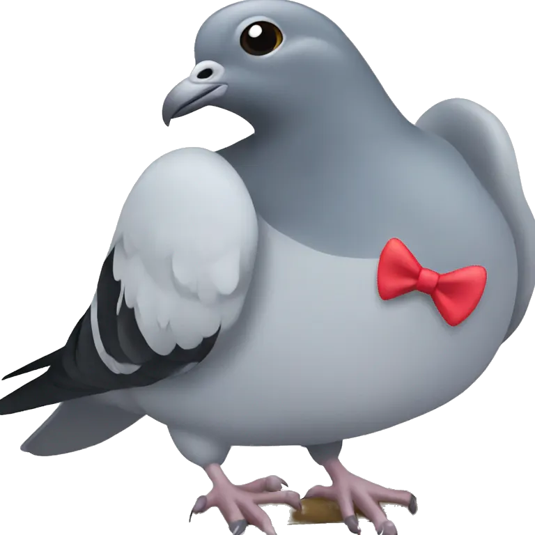 pigeon with bow emoji | AI Emoji Generator