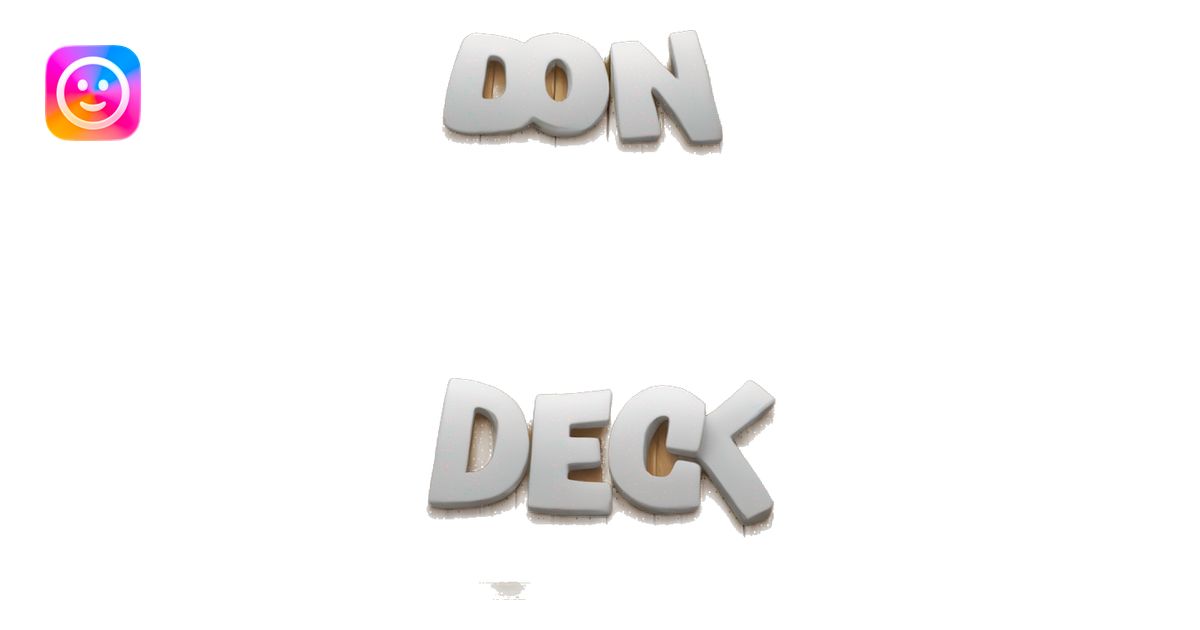 wooden dock with words "On Deck" emoji | AI Emoji Generator