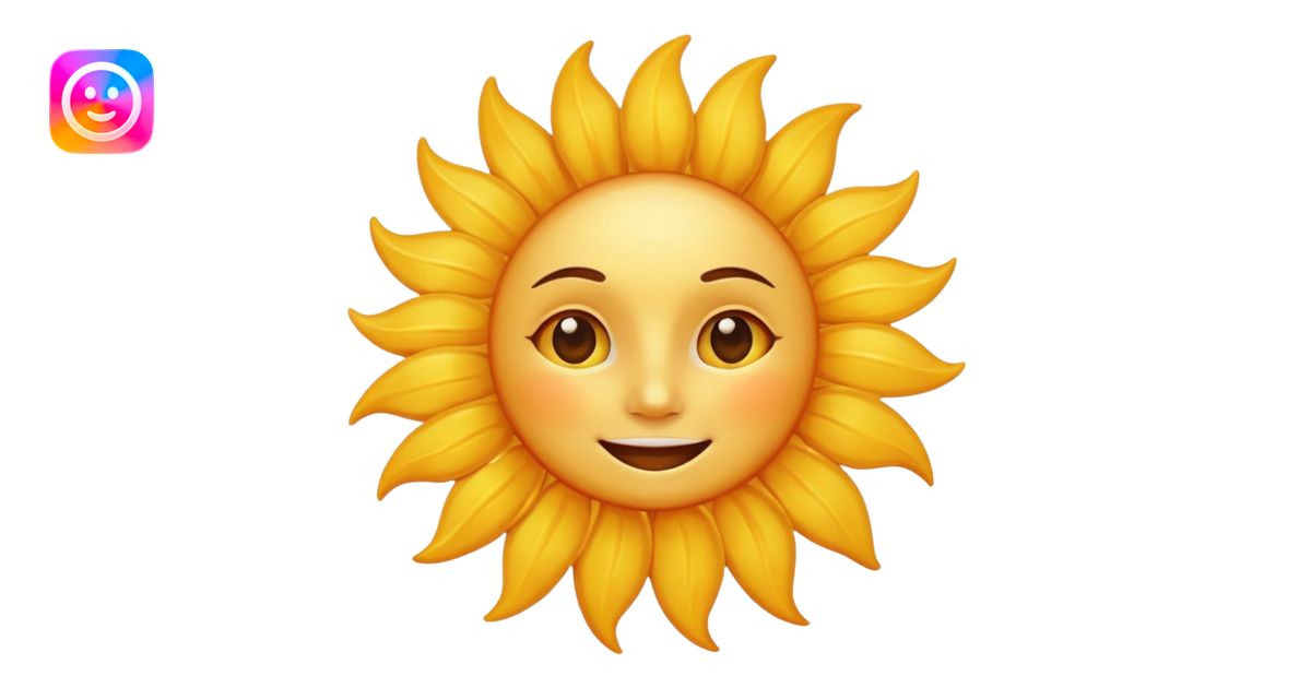 sun face emoji | AI Emoji Generator