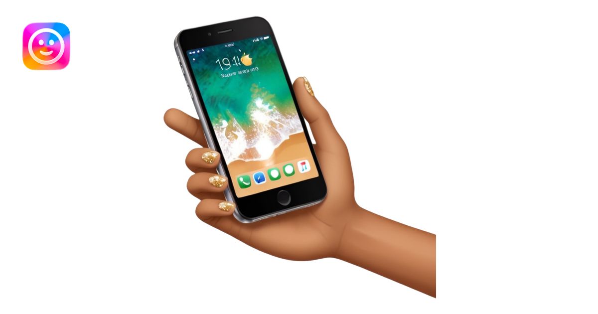 hand putting a phone aside with sparkles emoji | AI Emoji Generator