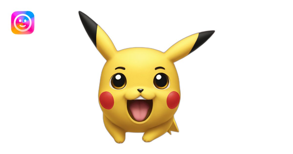 pikachu surprised meme head only emoji | AI Emoji Generator