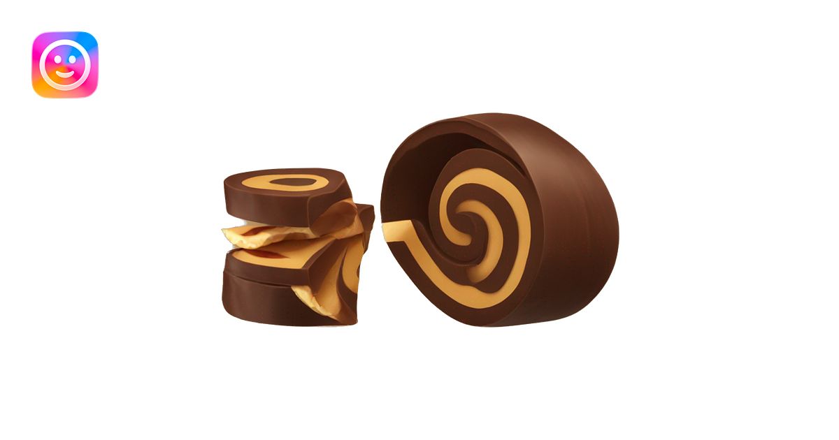 Sliced rolo emoji | AI Emoji Generator