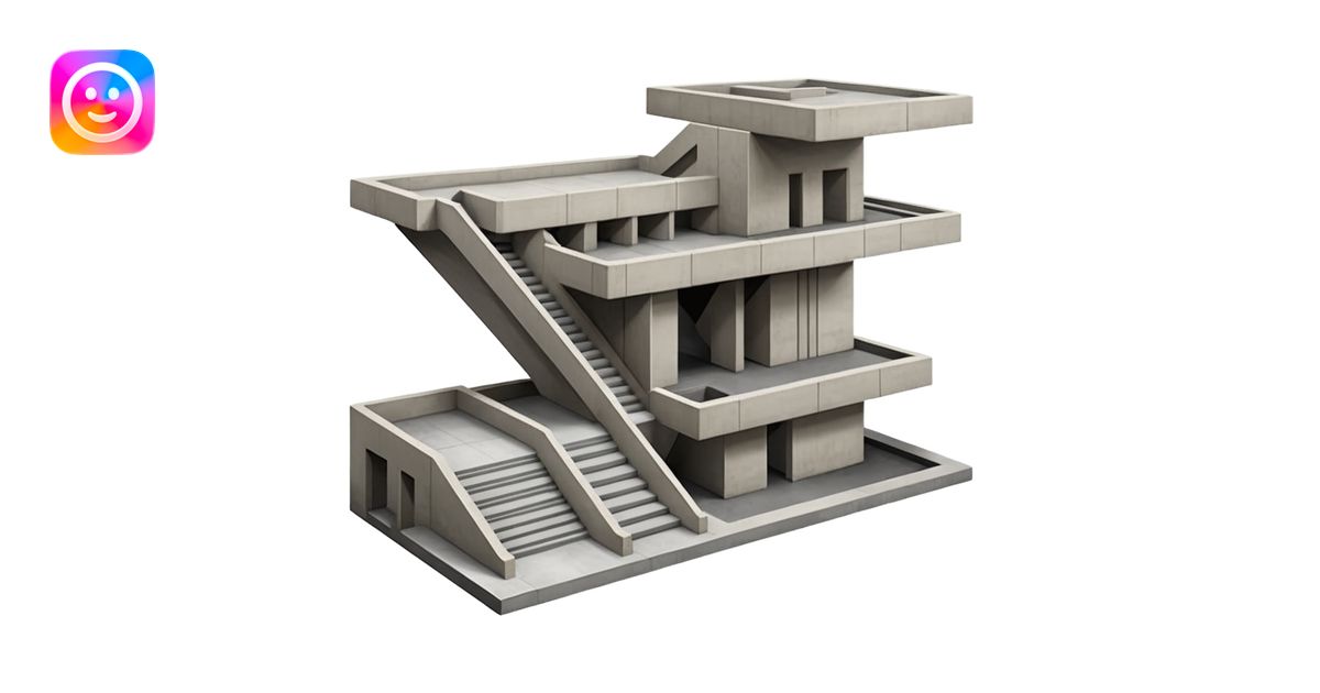 Cutaway view showing underground structure. Concrete walls, rectangular ...
