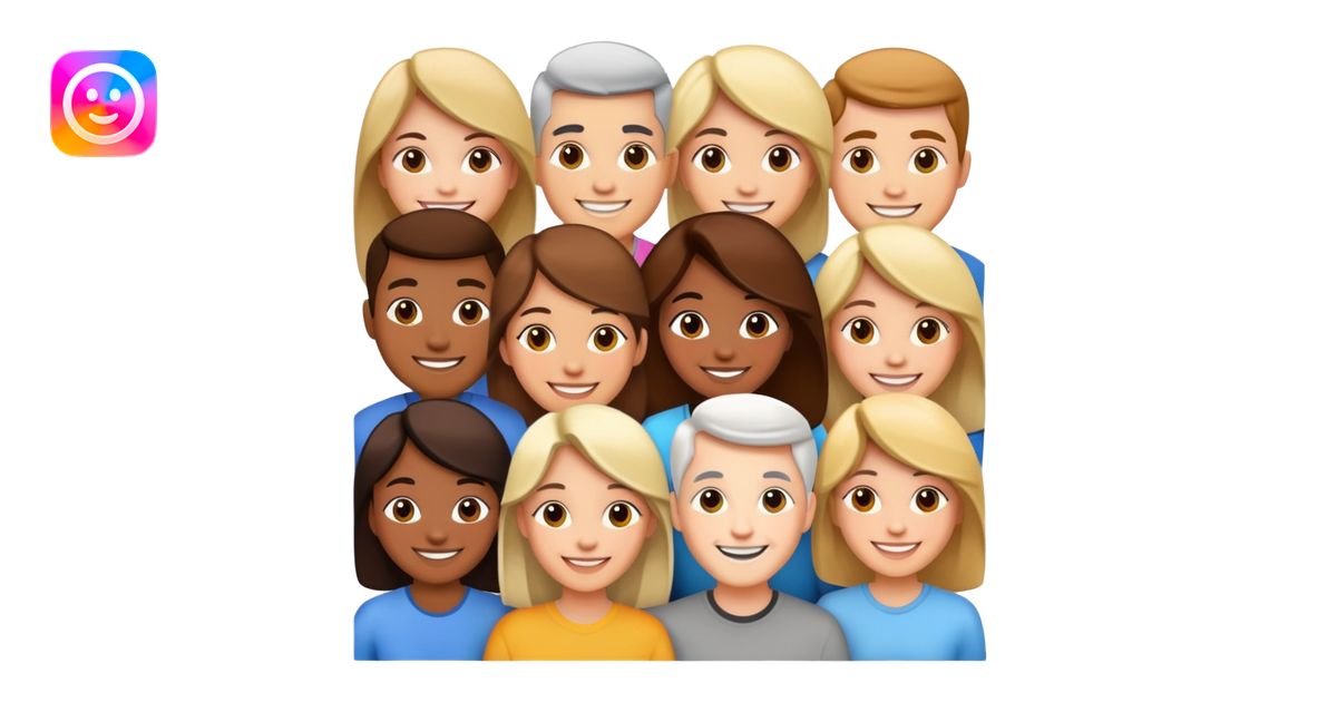 Happy People together emoji | AI Emoji Generator