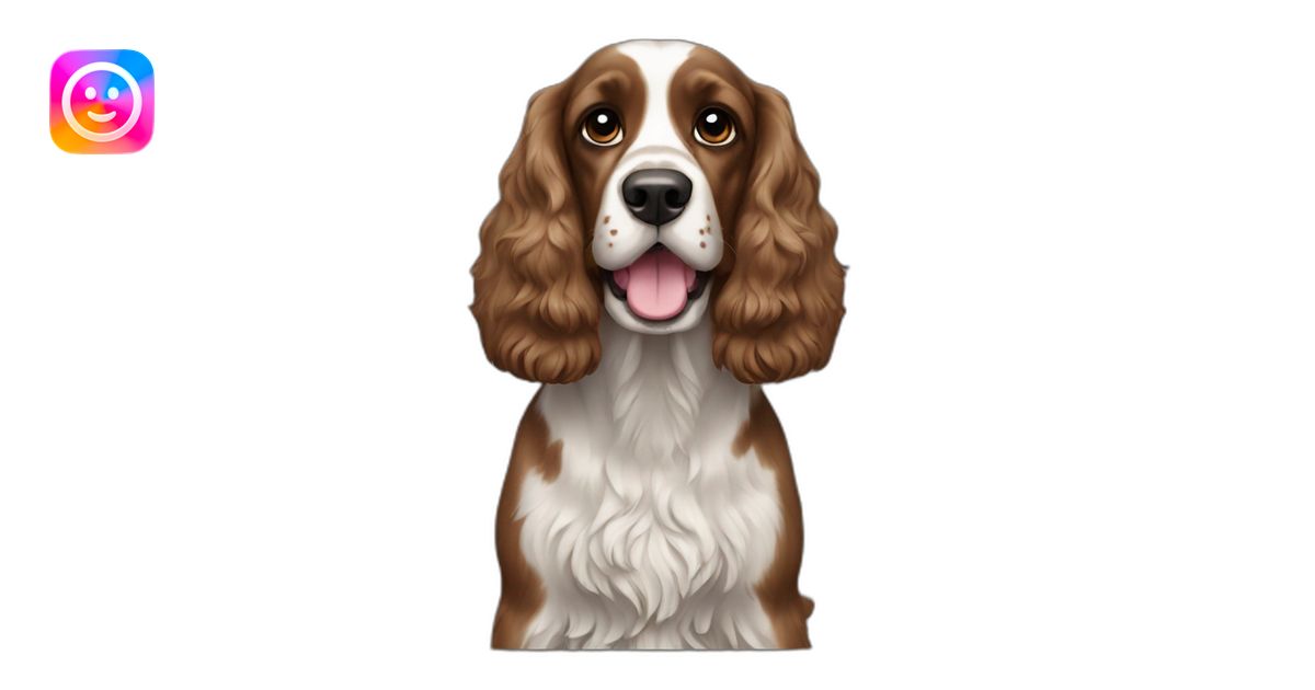 Cocker spaniel black emoji | AI Emoji Generator
